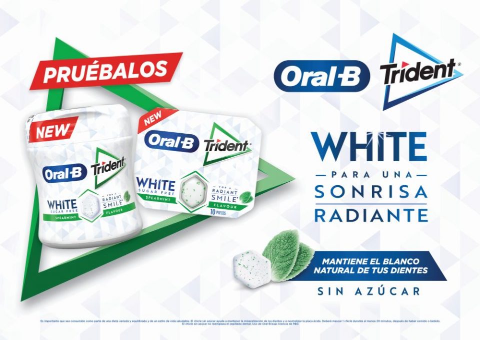 Trident, en colaboración con Oral -B, lanza Trident Oral -B White, un ...